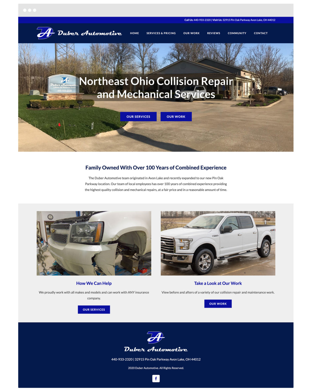 duber-automotive-cleveland-web-design - Blaz Design
